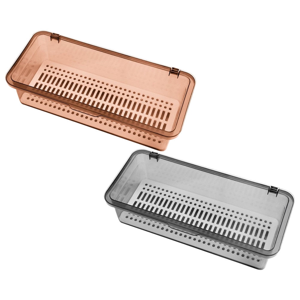 WHAMVOX Cutlery Storage Case Grey 2Set 11x5.1x2.7in - Walmart.com