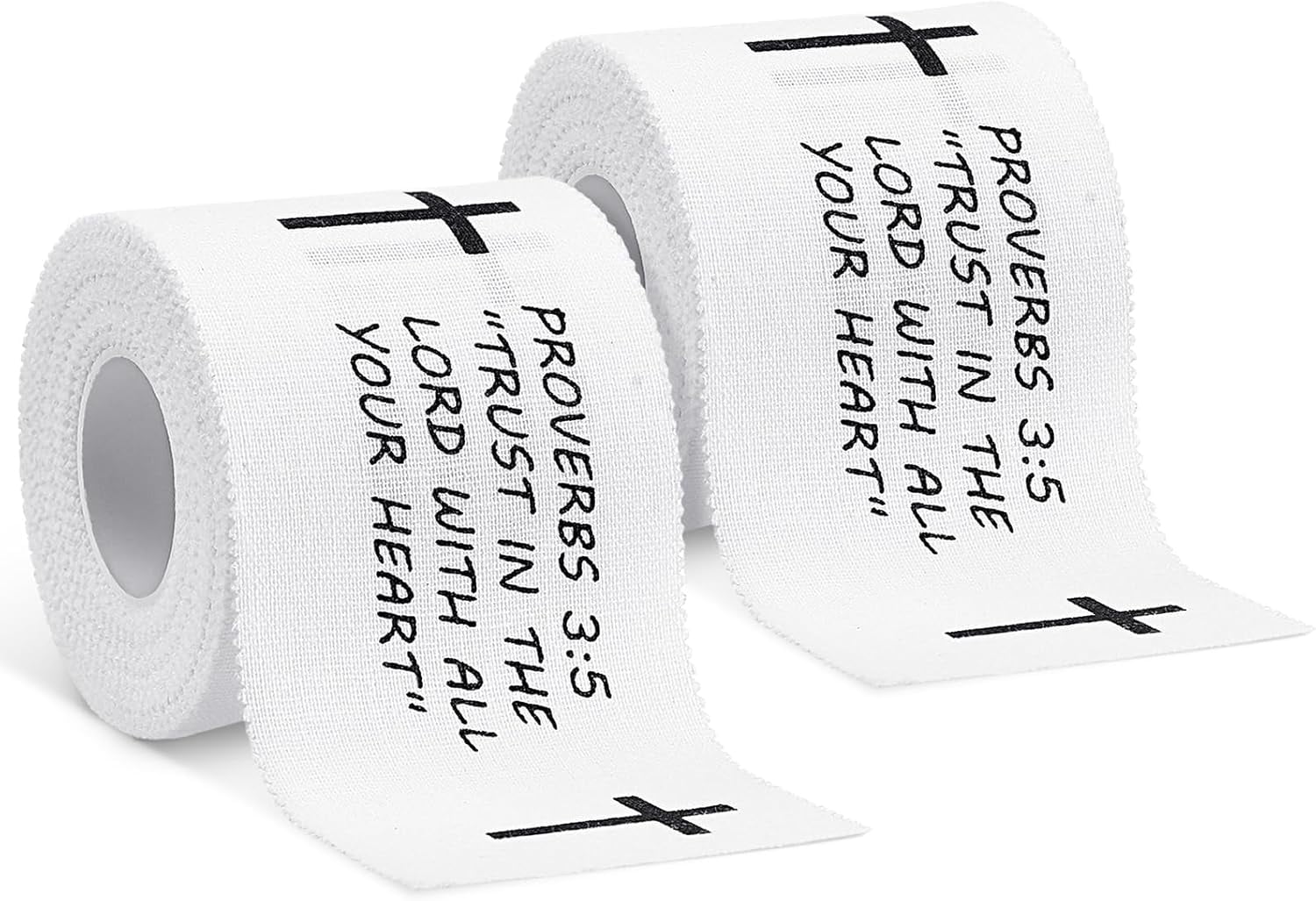 2 Pcs Christian Athletic Cross Tape, Jesus Tape Cotton Wrap 2in x 23ft ...