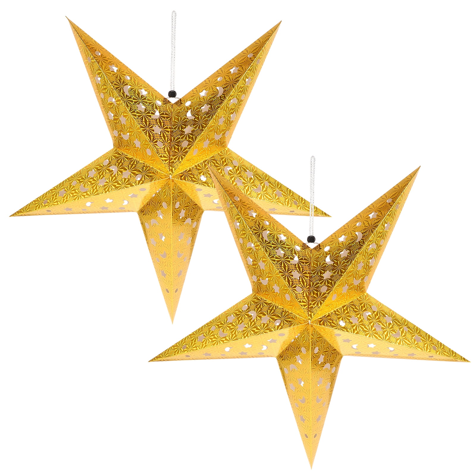2 Pcs Christmas Decor Pentagram Pendant Ceiling Lampshade Hanging ...