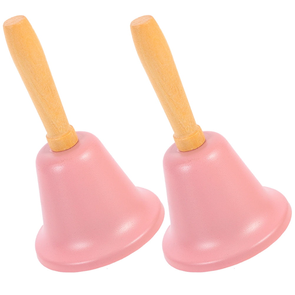 2 Pcs Christmas Rattle Decor Vintage Decorations Manual Restaurant Bell ...