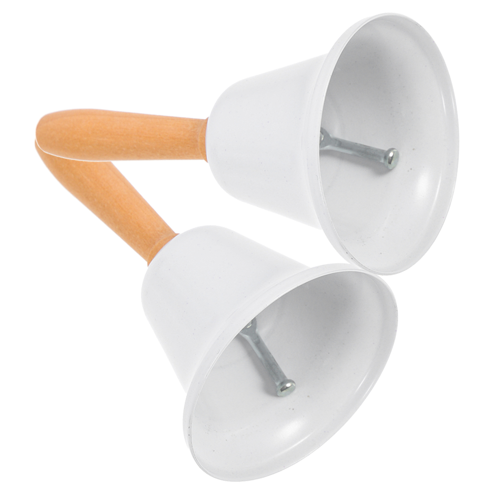 2 Pcs Christmas Rattle Hotel Dish Bell Manual Restaurant Metal Table ...