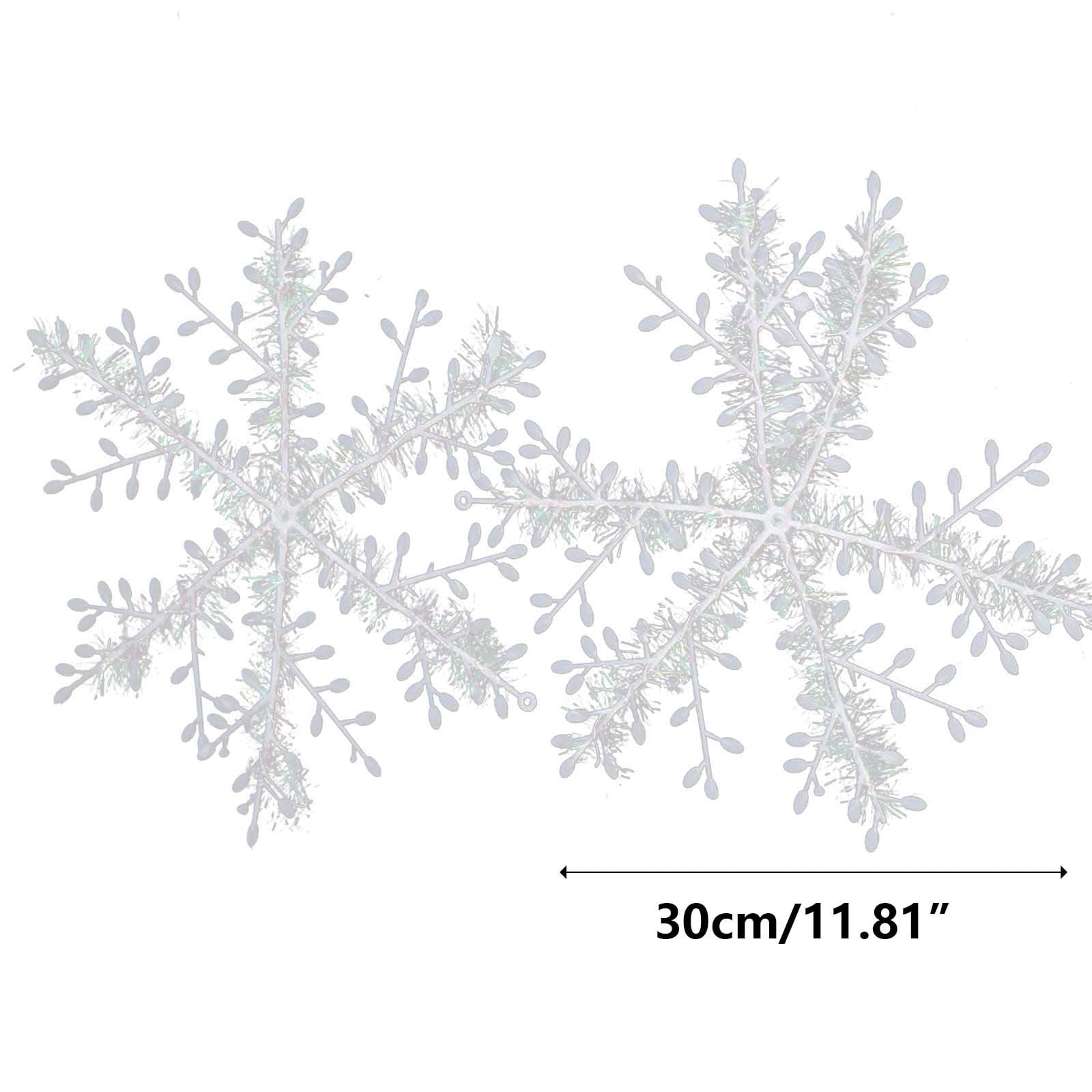 2 Pcs Christmas Snowflake Snowflake String Decoration Christmas Tree ...