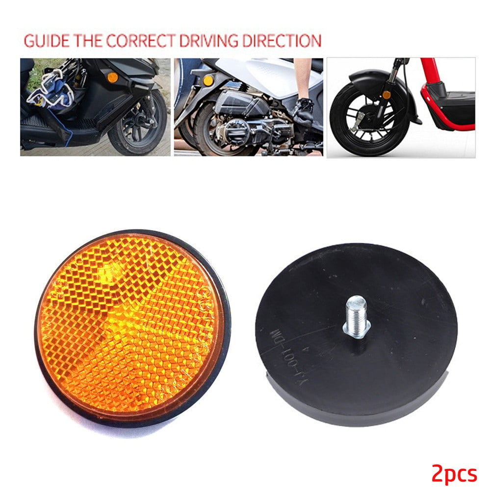 BESVEH 2xCircular Reflector Car Trucks Motorcycle Night Reflector ...