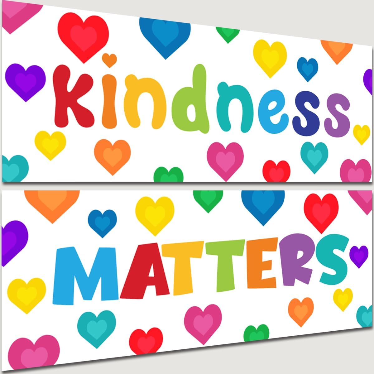 2 Pcs Classroom Banner and Poster Inspirational Classroom Decorations ...