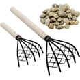 2 Pcs Claw Rake Clam Scraper Tool for Beach Clamming Claws Hand Rake ...
