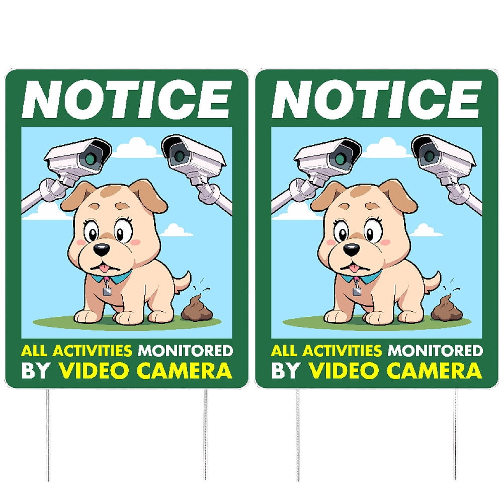 2 Pcs Clean Up After Your Dog Signs Pick Up After Your Dog Sign for ...