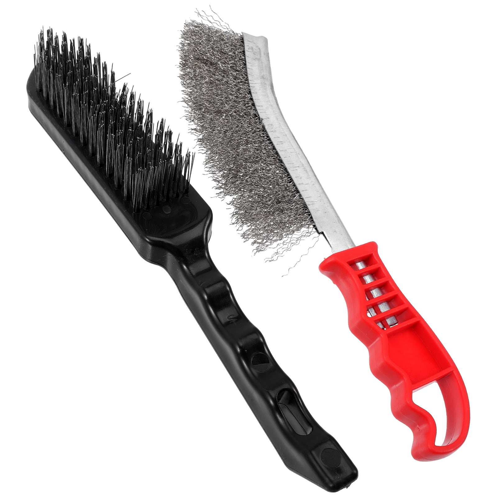 ifundom BBQ Cleaning Brush Steel Brush Set 2Pcs Silver - Walmart.com