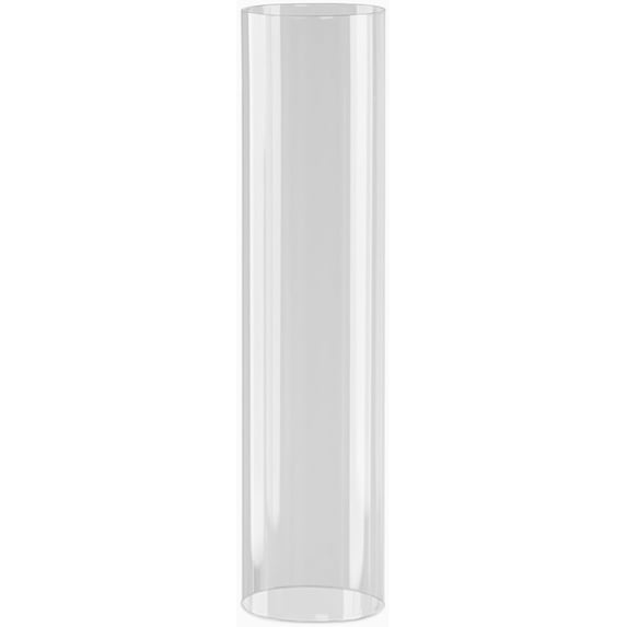 2 Pcs Clear 24 inches Open End Cylinder Glass Hurricane Candle Shade ...
