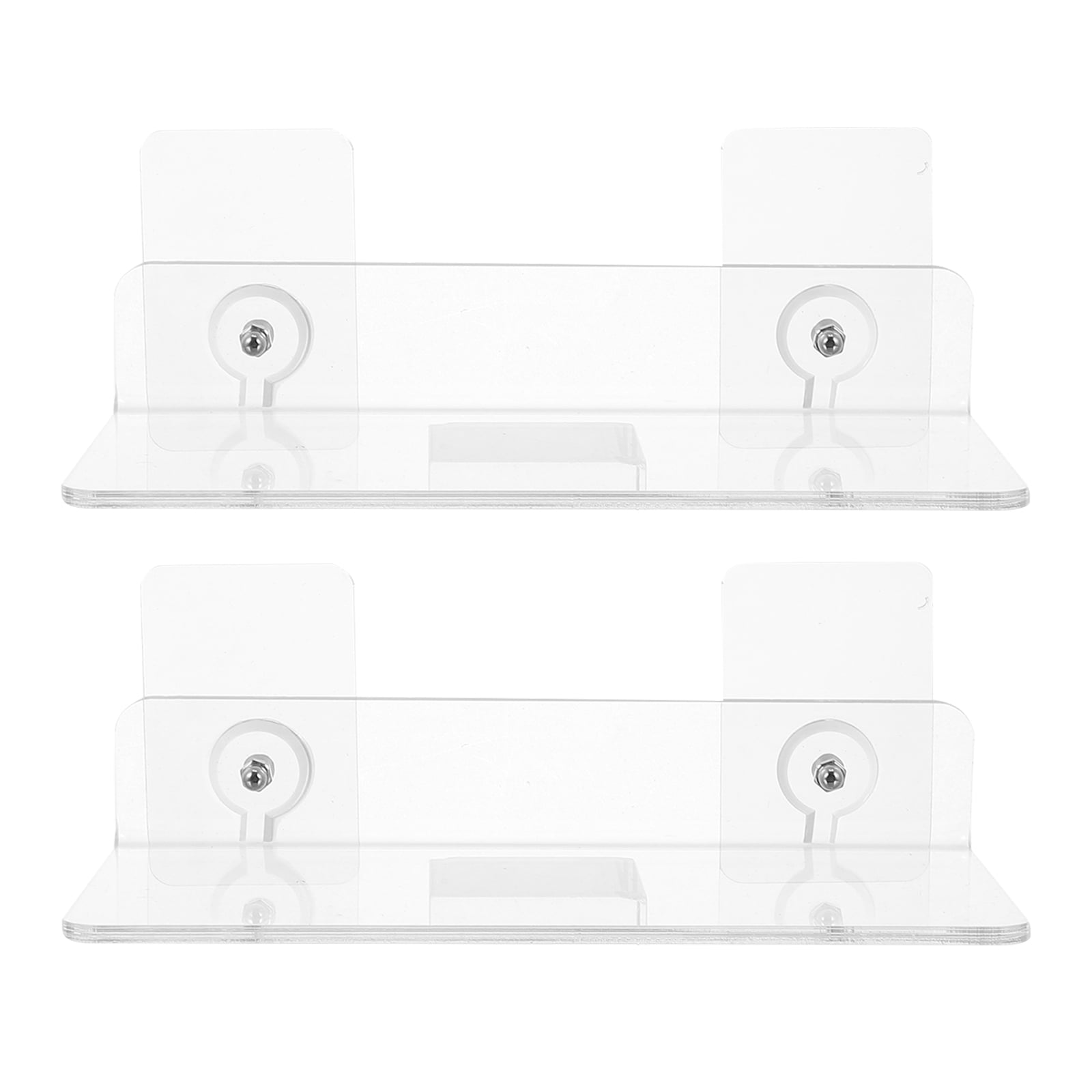 2 Pcs Clear Acrylic Shelves Caddy Shelf Bathroom Storage Rack 20.00X10 ...