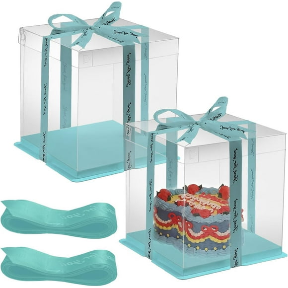 Clear Cake and Dessert Containers for Gift and Party Packaging