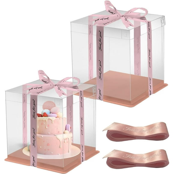 Clear Cake Box