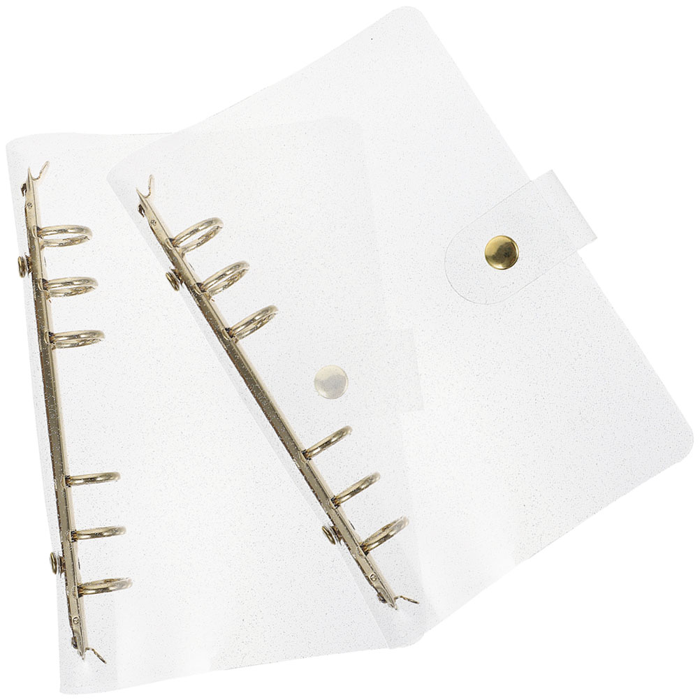2 Pcs Clear Plastic Binder Office Supply Document Organizers File ...