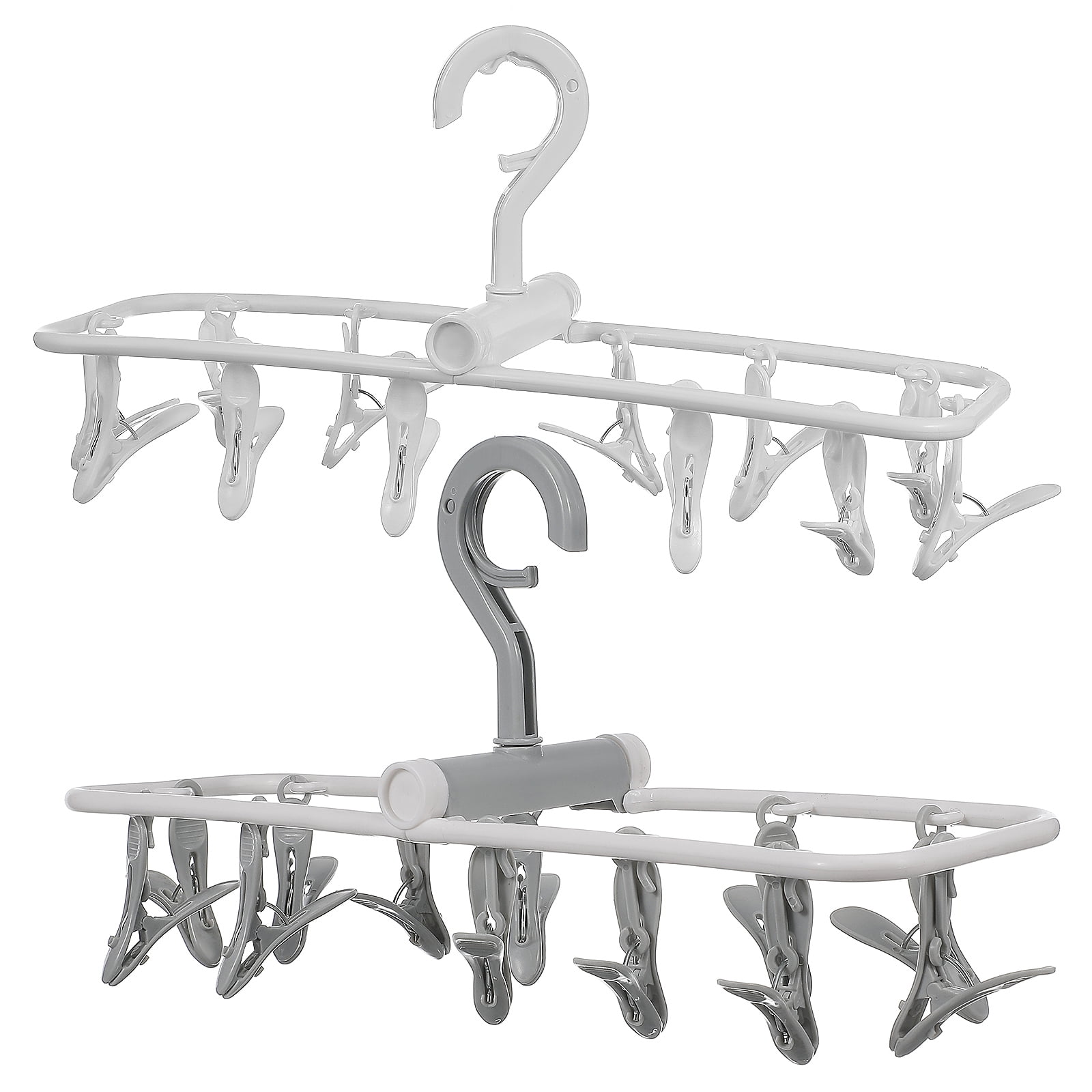 2 Pcs Clip Clothes Drying Rack Laundry Drying Hanger Laundry Drying ...