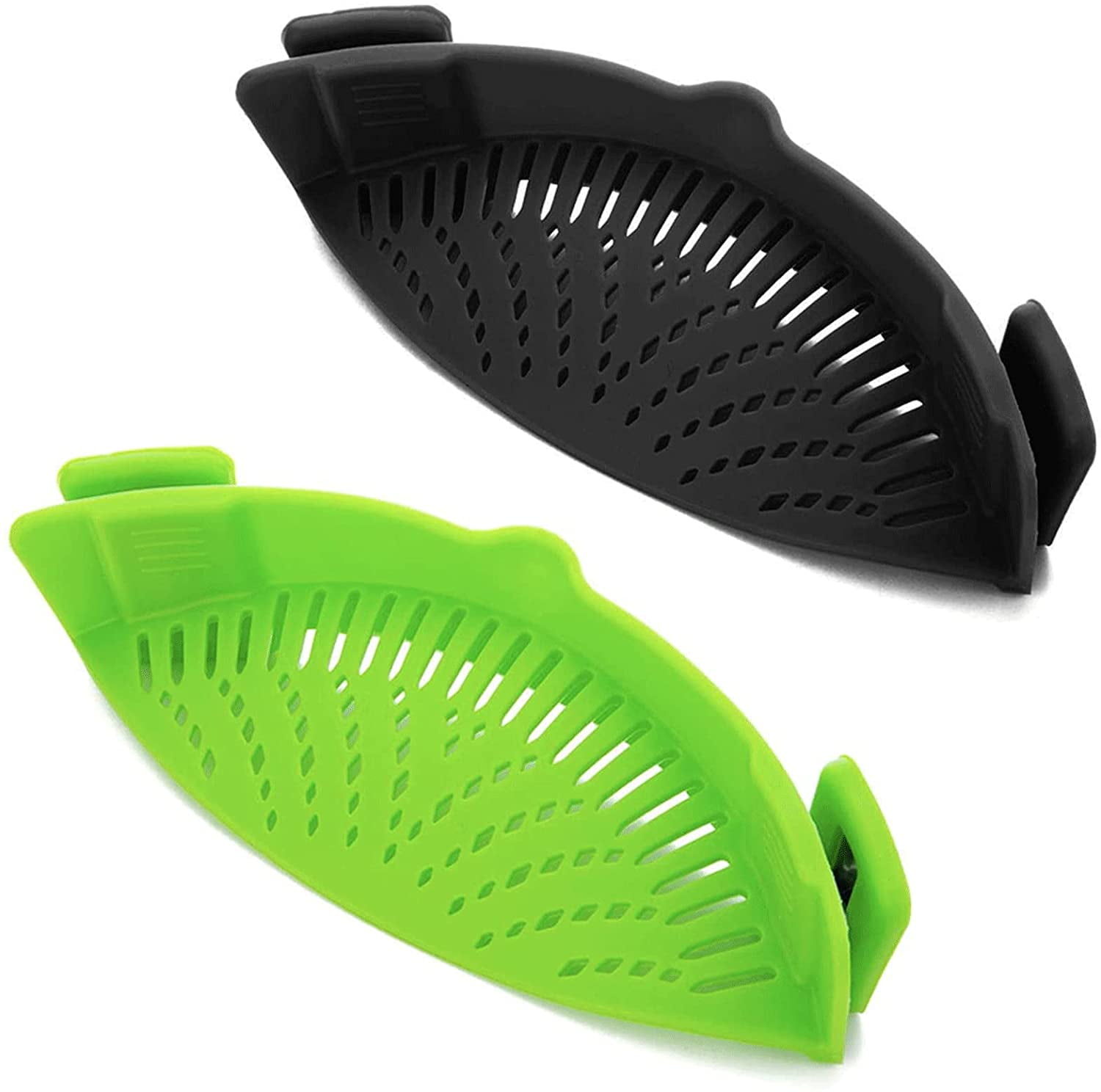 2 Pcs Clip on Strainer – Pot Strainer for Pasta, Meat, Vegetables ...