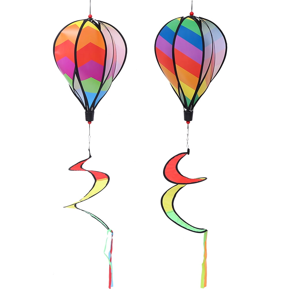 2 Pcs Cloth Wind Spinners Hot Air Balloon Decoration Arch Kit ...