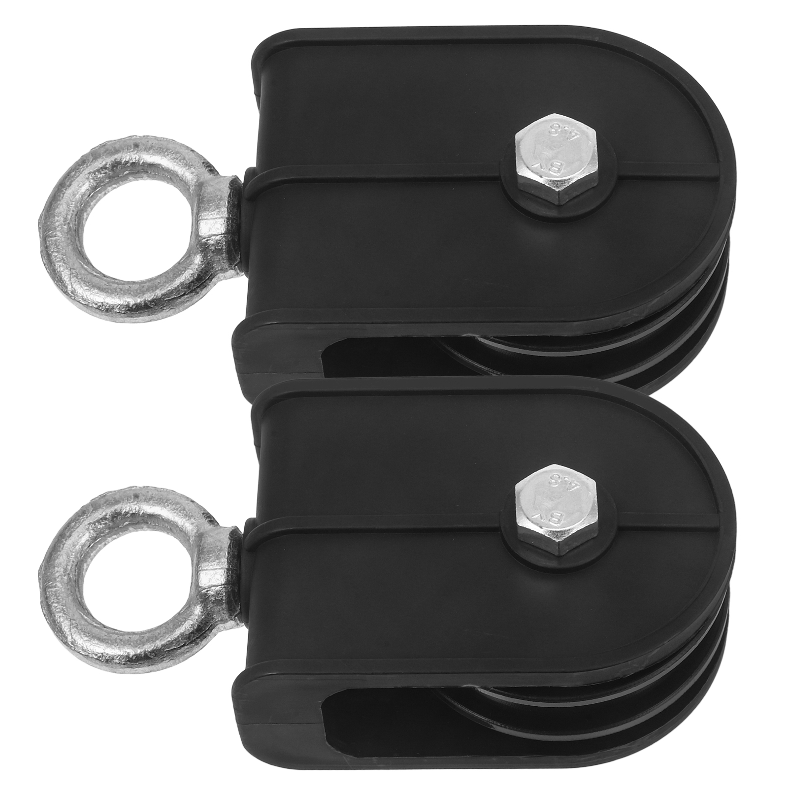 2 Pcs Clothesline Pulley Heavy Duty Pulley Roller Lifting Pulley Cable ...