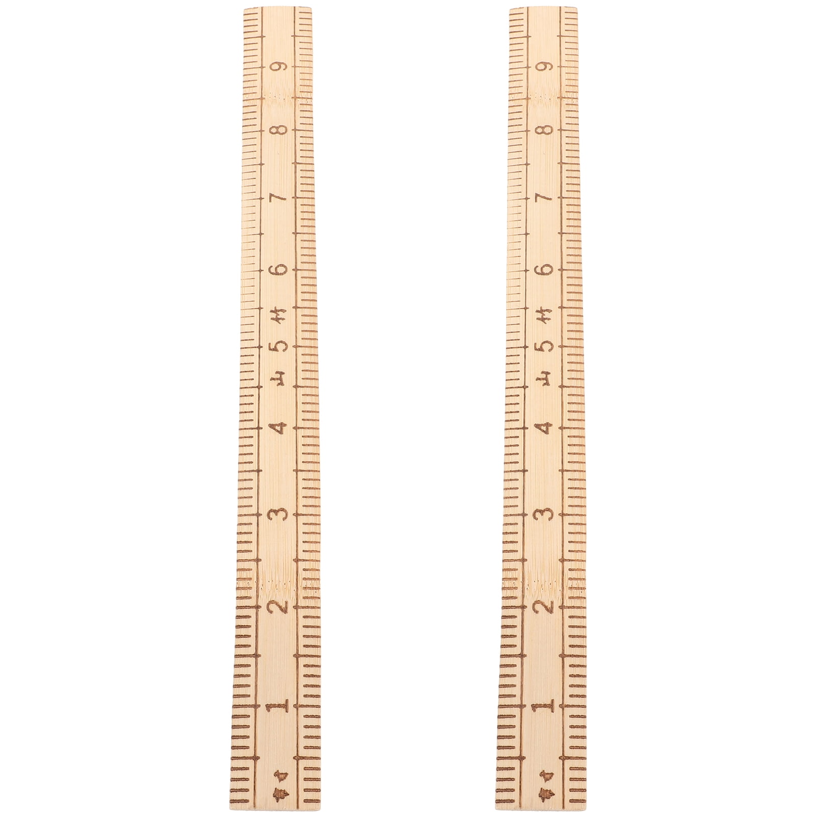2 Pcs Clothing Cutting Ruler Sewing Tools Multi-use Wood Ruler Tool ...