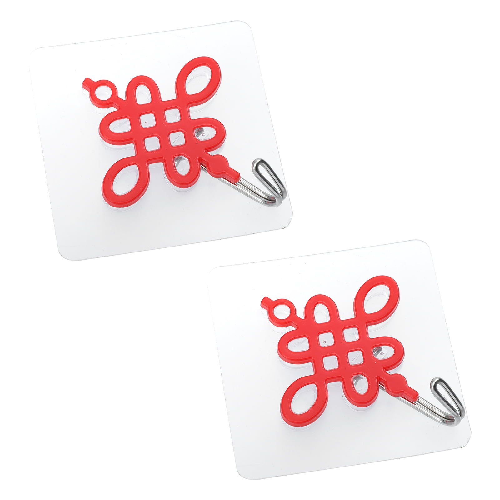 2 Pcs Coat Hanger Hooks Decorative Chinese Knot Home Hangers - Walmart.com