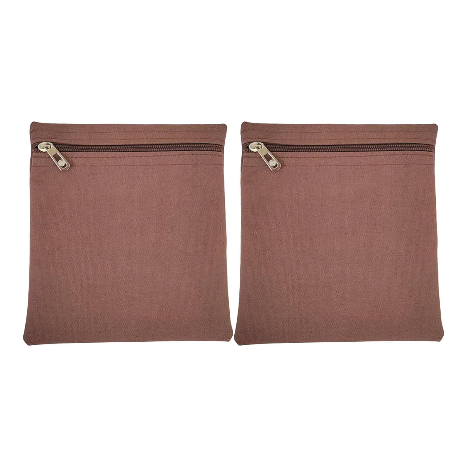 2 Pcs Coats Pocket Phone Pouch Security Pocket Canvas Zipper Hidden ...