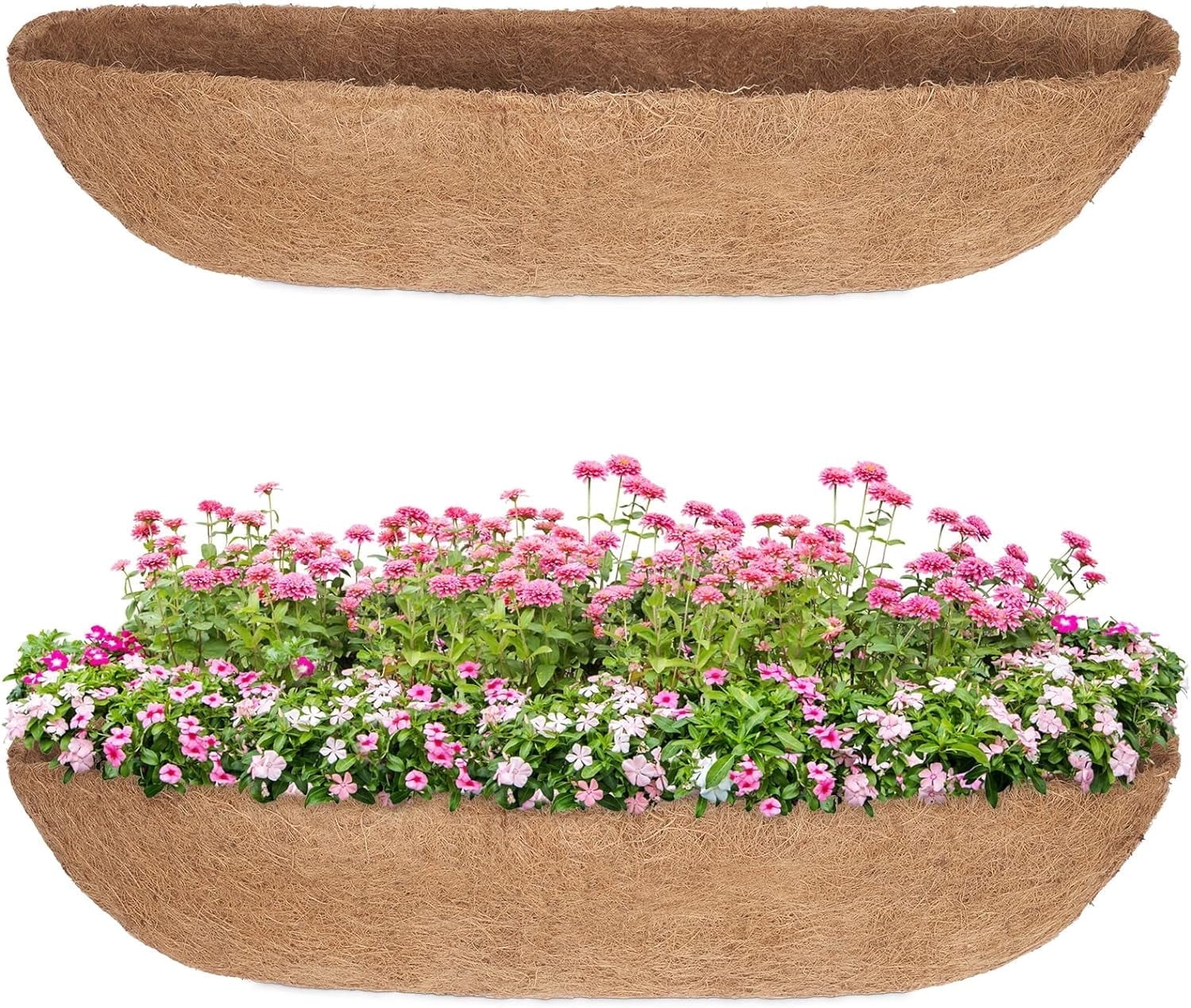 2 Pcs Coco Liners for Planters 48 Inch, Sturdy Window Box Liners ...