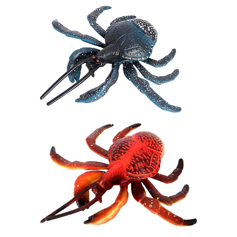 2 Pcs Coconut Crab Model Toys Sea Life Animal Figurine Kids Toy Home ...