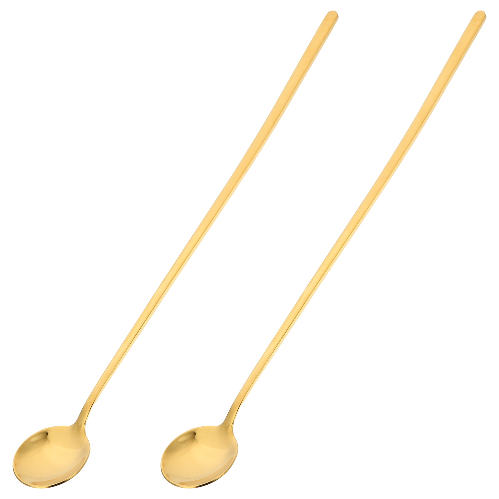 2 Pcs Coffee Spoon Long Handle Ice Tea Honey Spoons Mixer Stick Mini ...