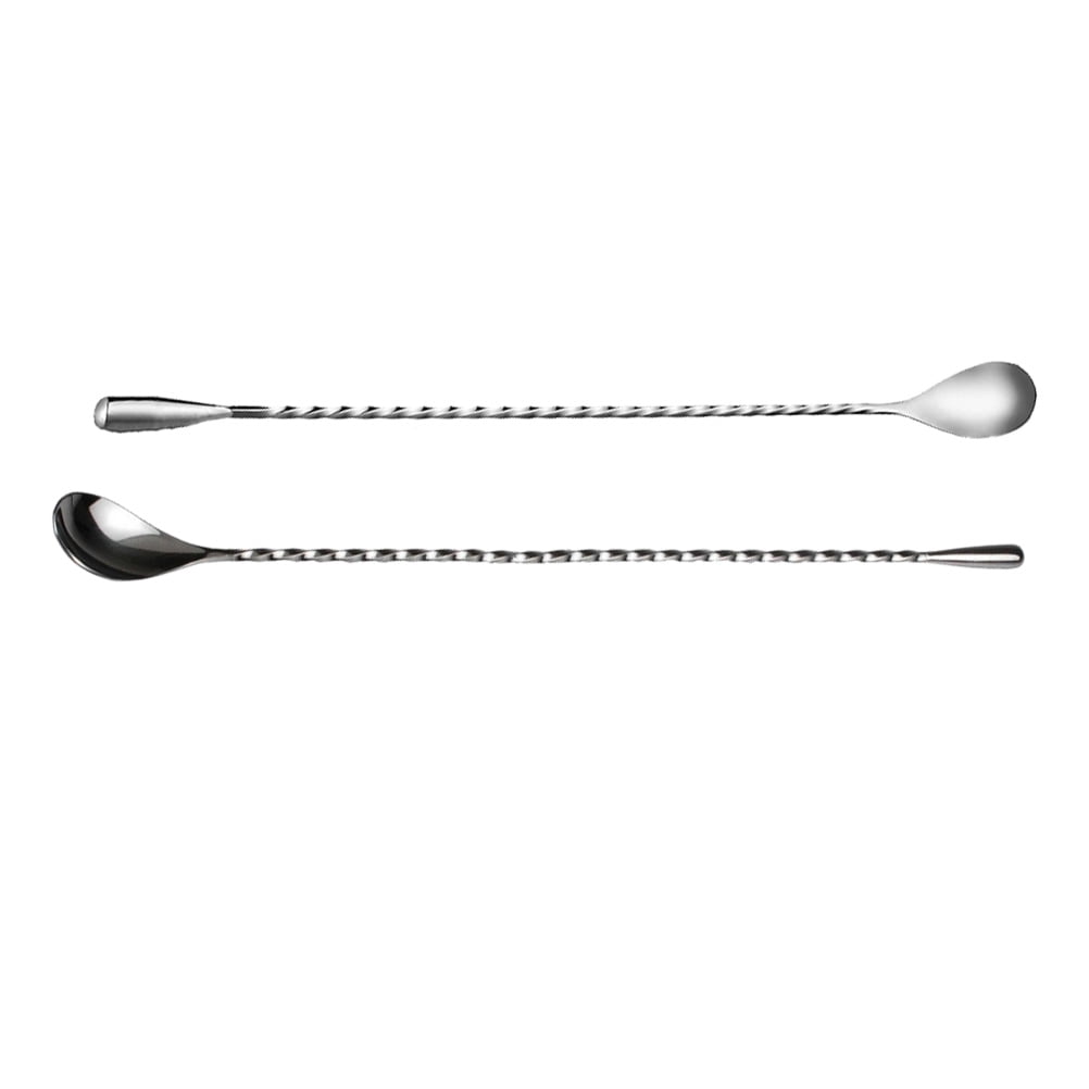 Stainless Steel Bar Mixing Spoon for Cocktails Juices Iced Tea 2pcs ...