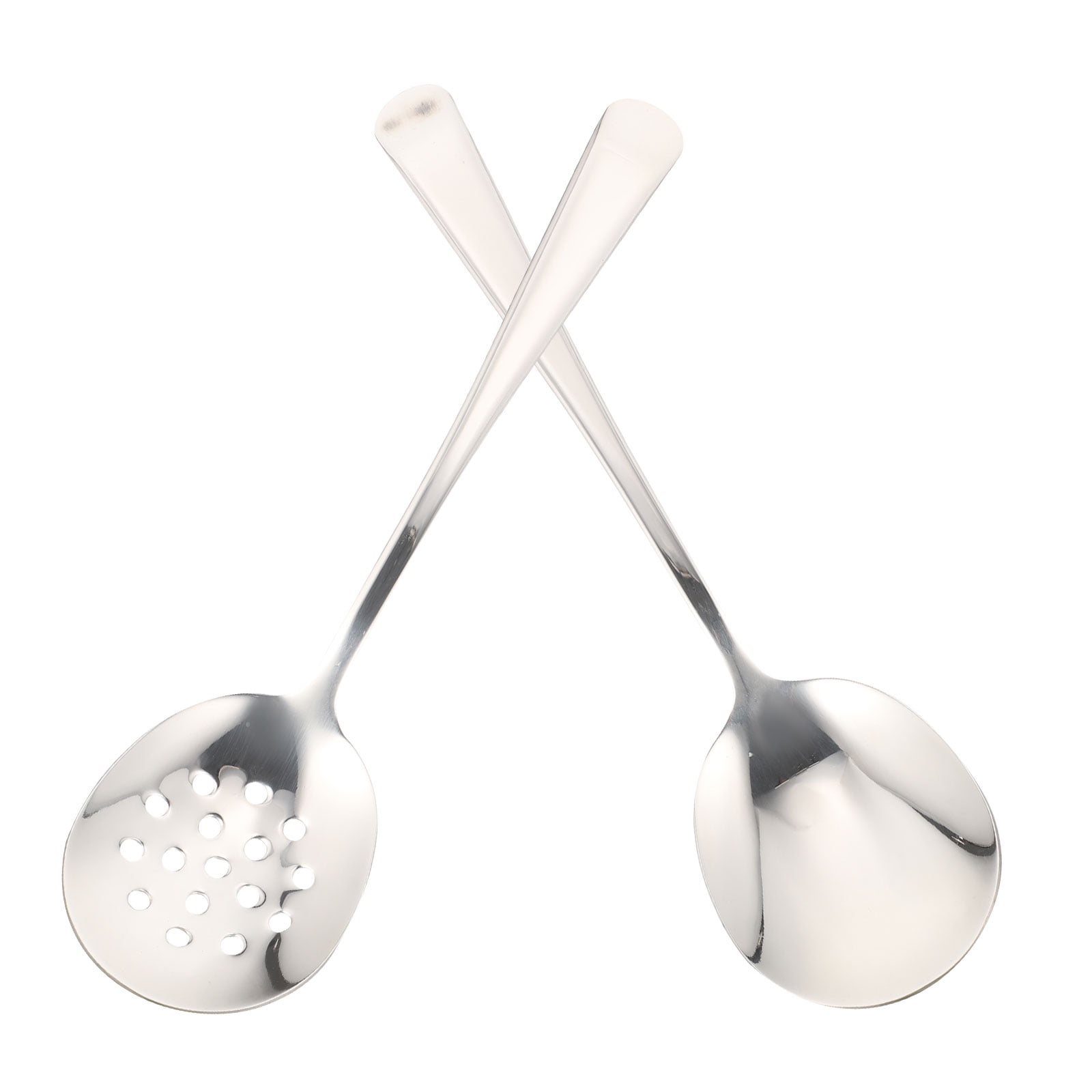 2 Pcs Colander Soup Spoon Combination Utensils Small Serving Spoons ...