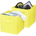 2 Pcs Collapsible Storage Cubes, 10.5 Inch Foldable Fabric Storage Bins ...