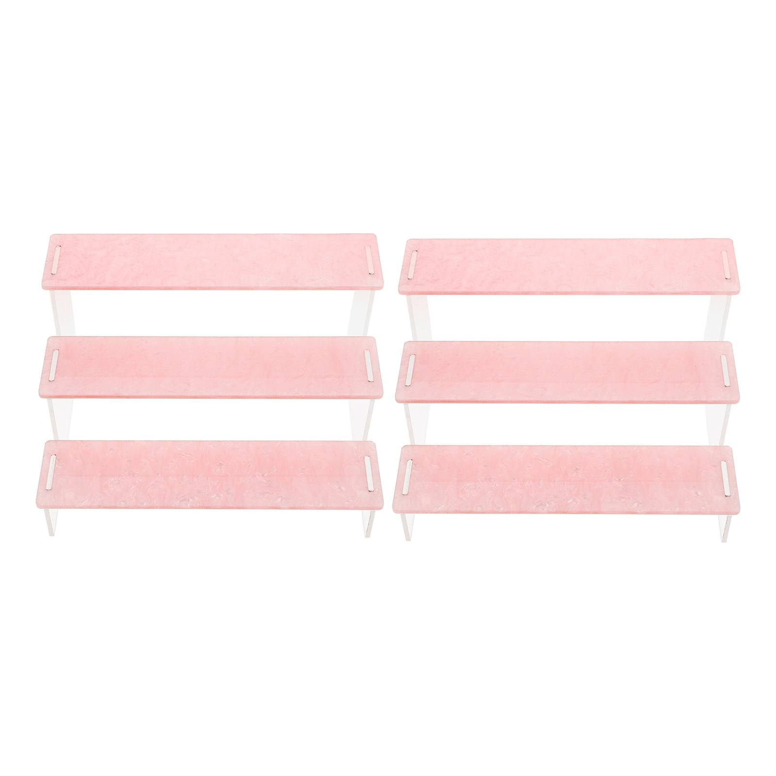 2 Pcs Color Storage Rack Clear Display Stand Jewels Display Rack Clear ...