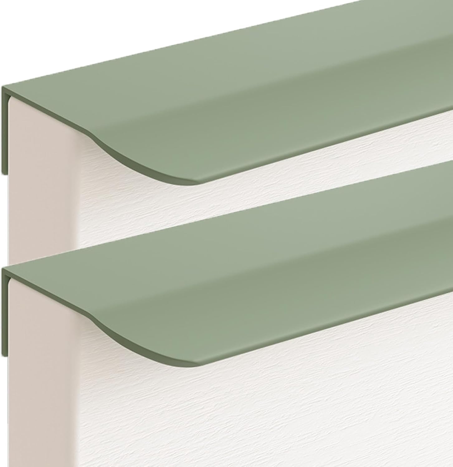 2 Pcs Concealed Pull Aluminium Alloy Kitchen Cupboard Handles Furniture ...