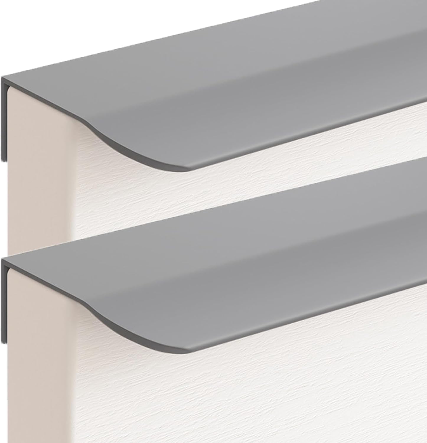 2 Pcs Concealed Pull Aluminium Alloy Kitchen Cupboard Handles Furniture ...