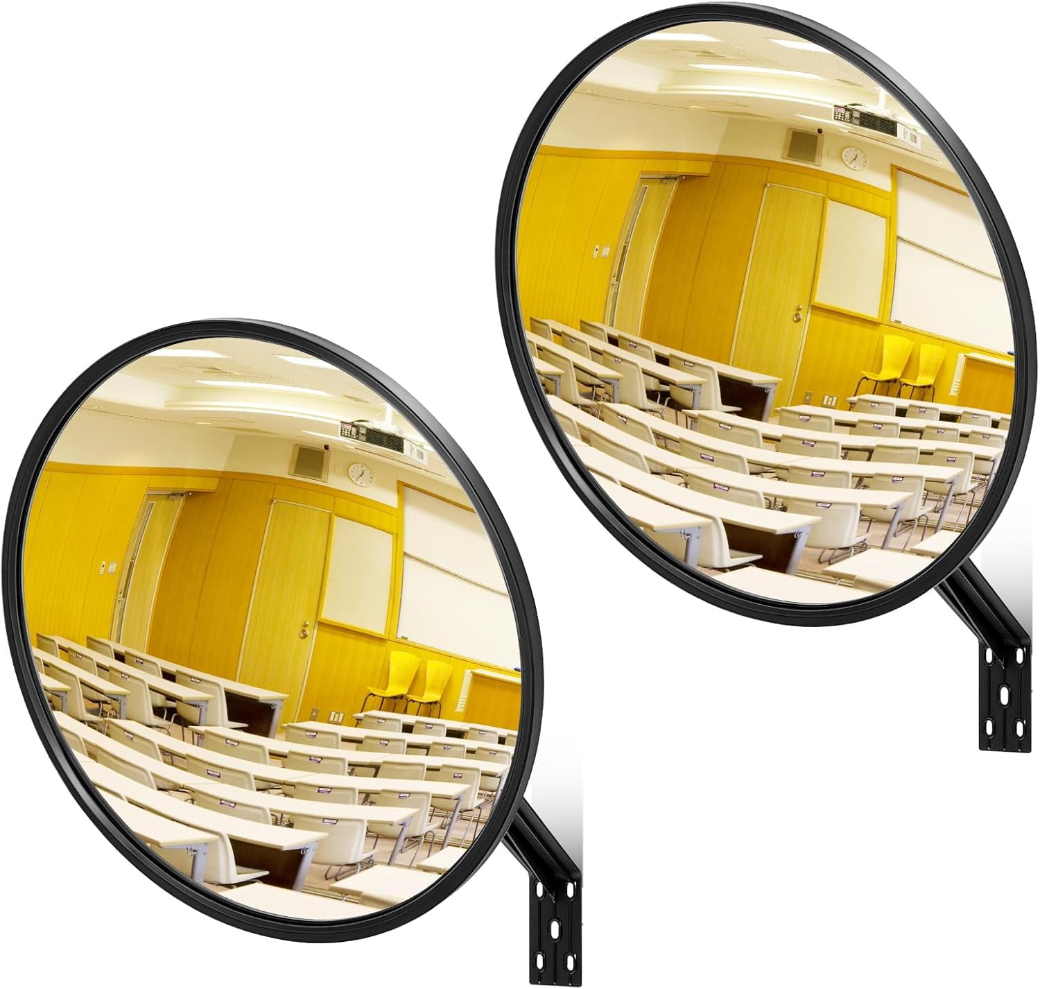 2 Pcs Convex Mirror Acrylic Safety Security Traffic Corner Mirrors ...