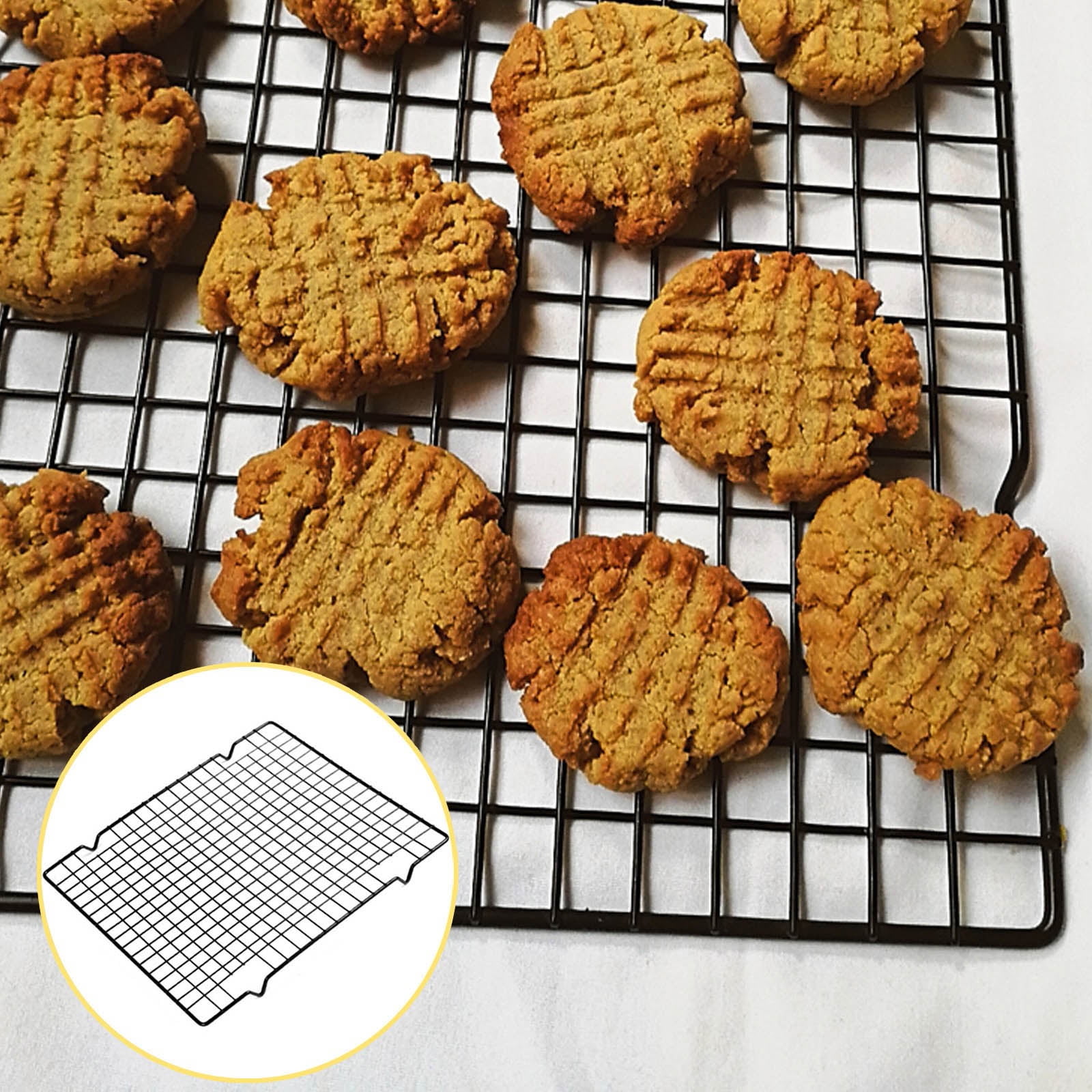 2 Pcs Cooling Racks for Baking Cooling Rack 30x25 cm Stainless Steel ...