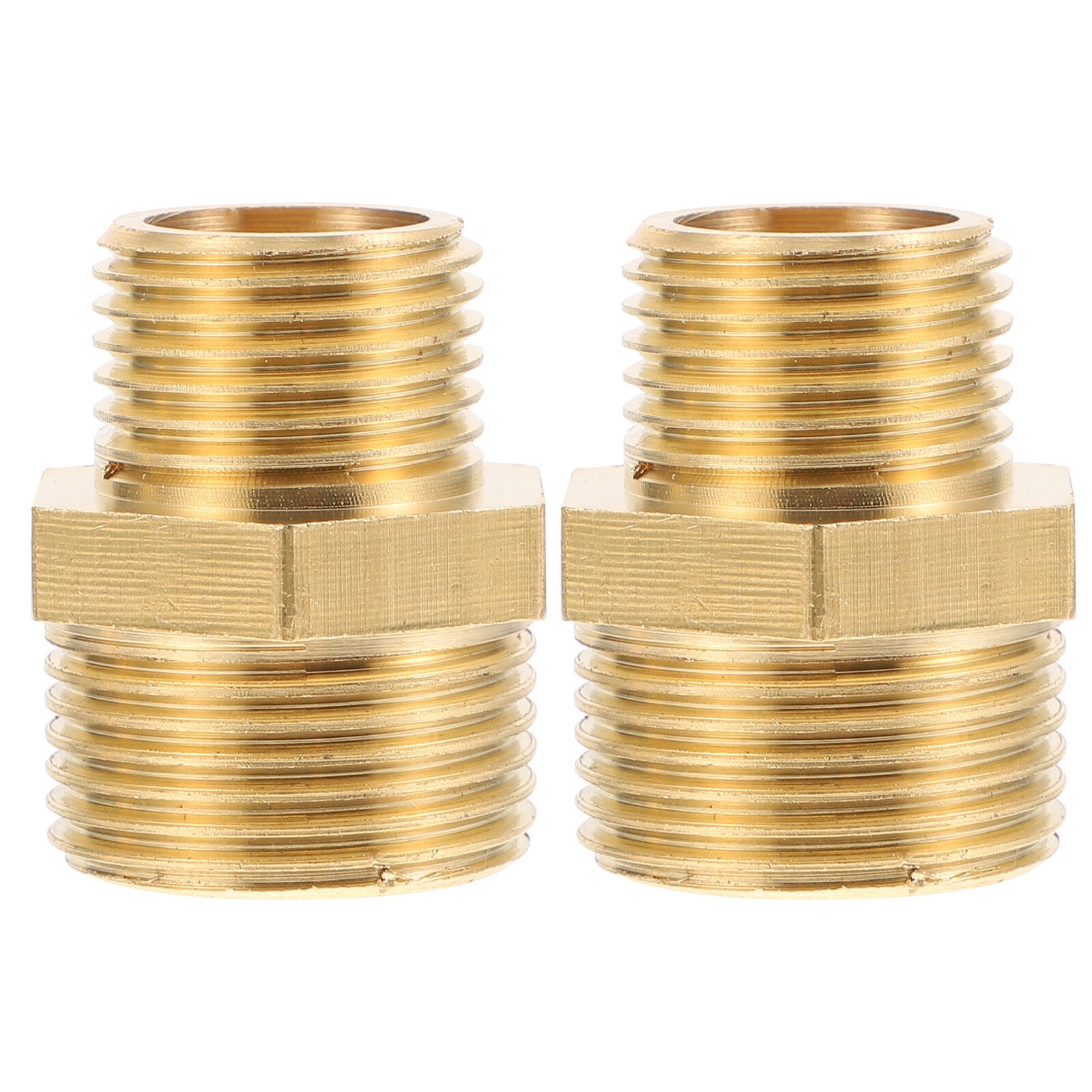 2 Pcs Copper Connection Fittings Threaded Broom Handle Connector ...