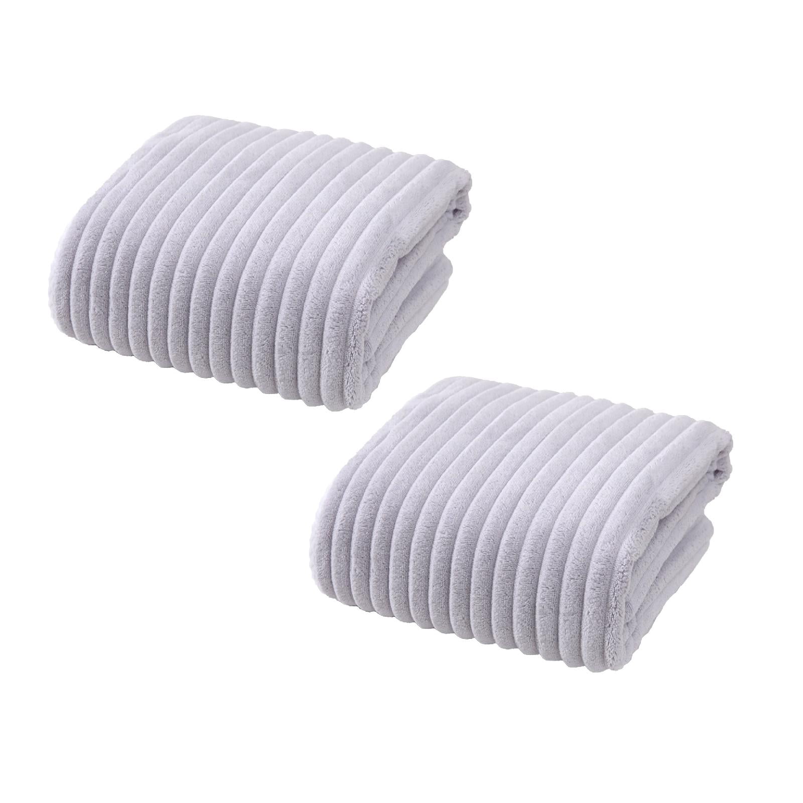 2 Pcs Coral Bath Towel 27.5"x55", Soft Absorbent Quick Dry Beach Towel ...