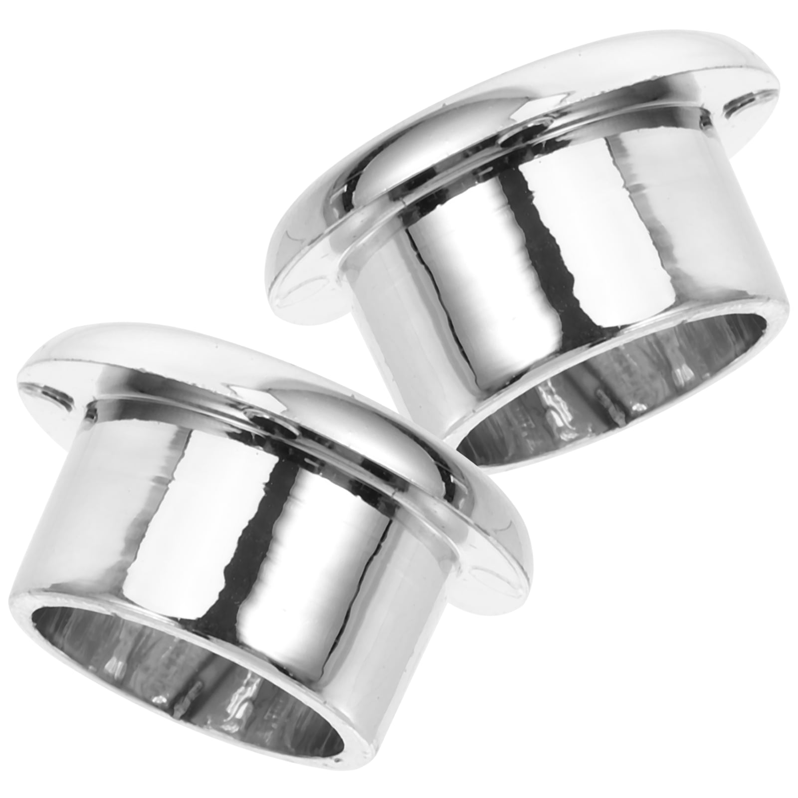 2 Pcs Cord Hole Cover Desk Wire Grommet Extension Door Ties Silver ...