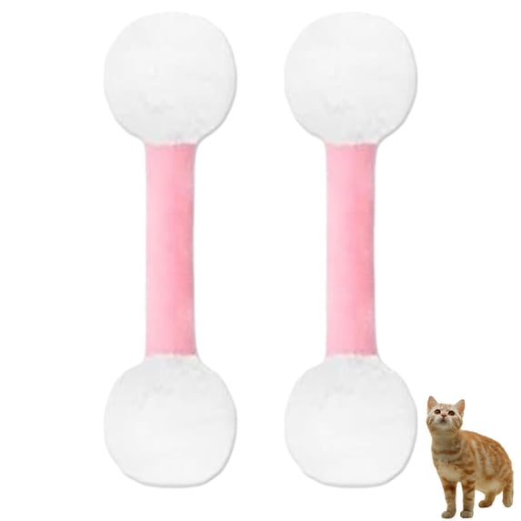 2 Pcs Cotton Swab Cat Toy,Self-Entertainment and Cat Teething Stick ...