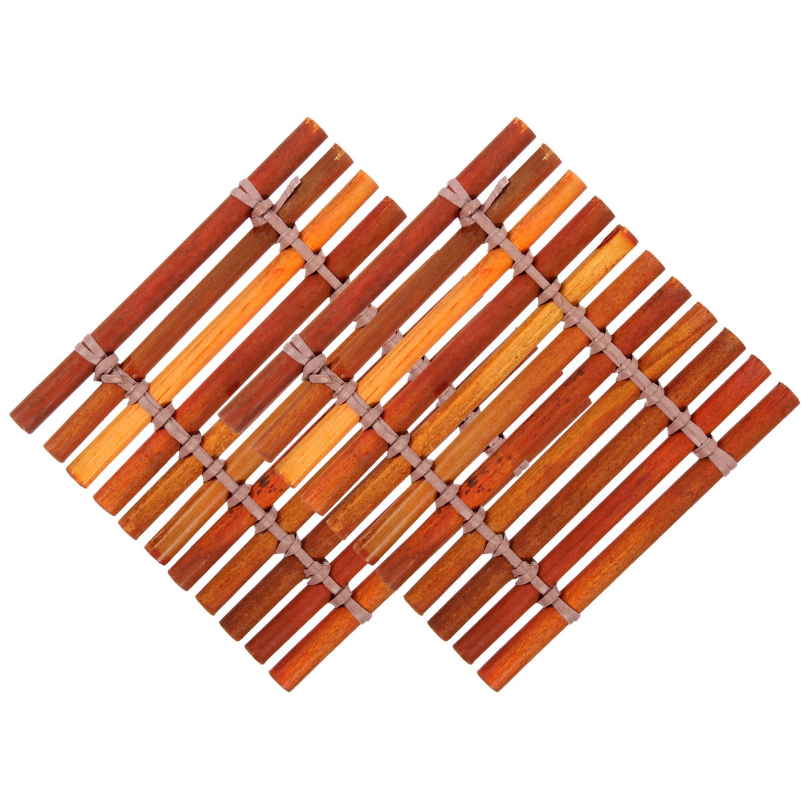 2 Pcs Counter Bamboo Raft Tea Mat Fine Workmanship Cup Mats - Walmart.com