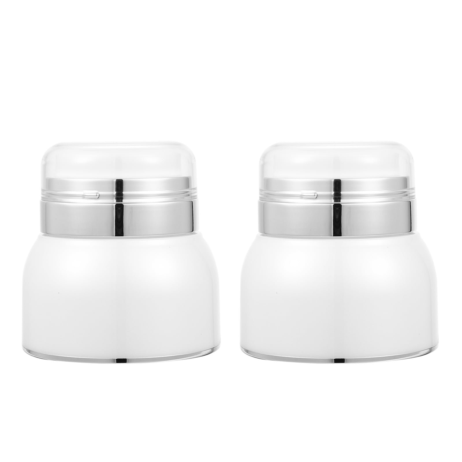 2 Pcs Cream Face Jars for Cosmetics Liquid Pump Skincare Containers ...