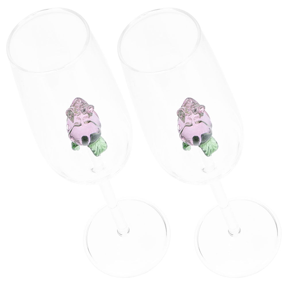 2 Pcs Creative Cocktail Glasses Unique Drinking Rim Martini - Walmart.com