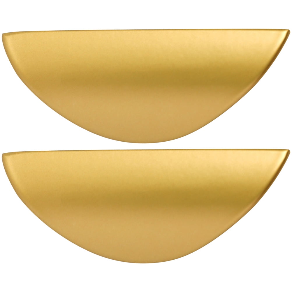 2 Pcs Crescent Handle Pull Dresser Knobs Gold Door Handles Golden ...