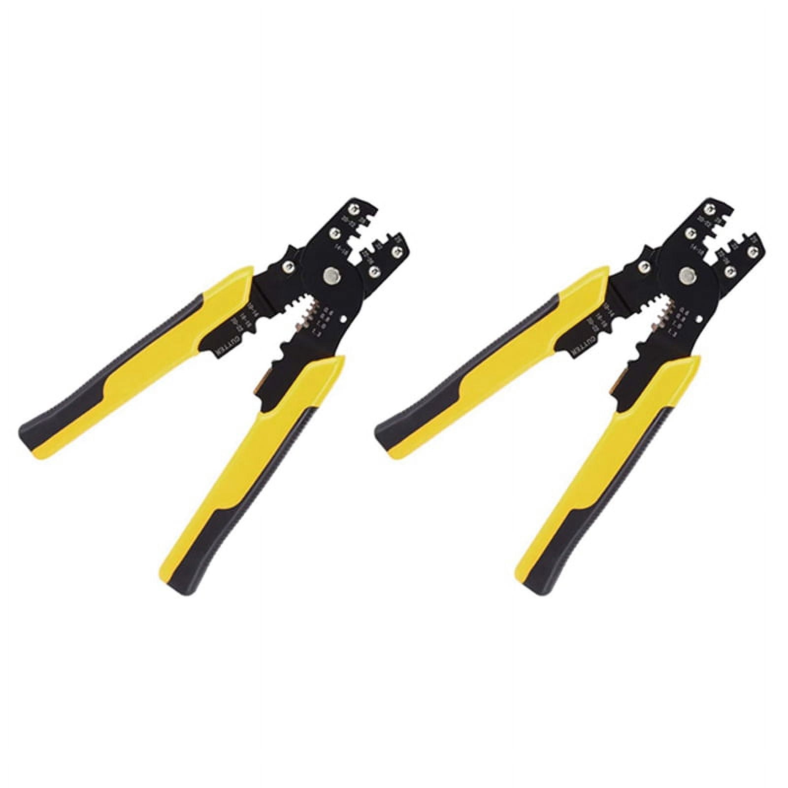 2 Pcs Crimp Tool Crimper Plier Wire Crimpers Adjustable Crimping Range ...