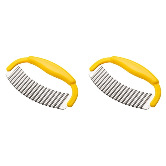 2 Pcs Crinkle Cutter for Potatoes 7.68 x 4.65 Inch, Stainless Steel ...