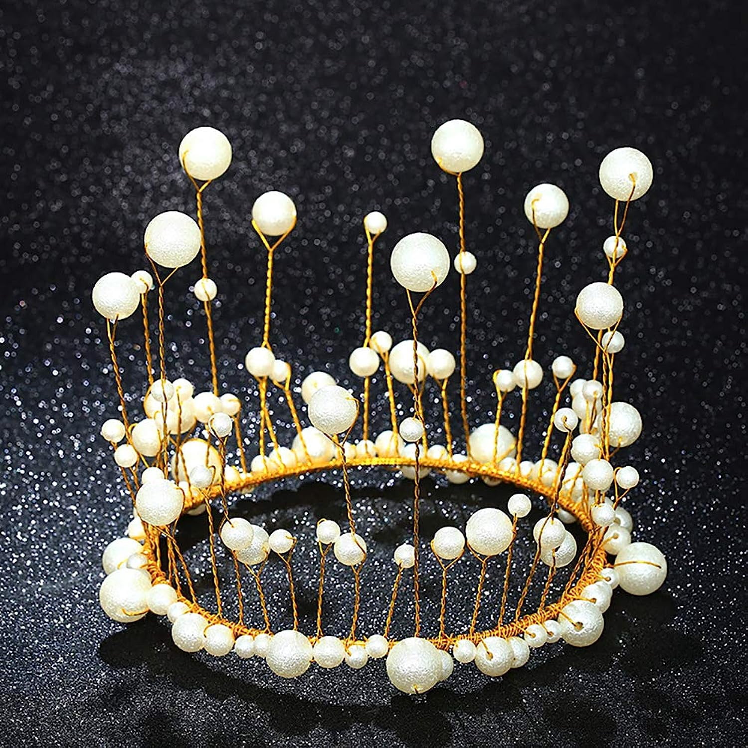 2 Pcs Crown Cake Topper Crown Tiara Queen Crown Princess Headpiece Cake ...