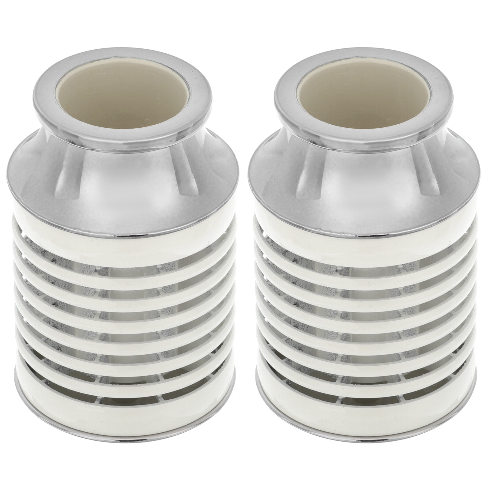 2 Pcs Curtain Rail End Plugs Metal Finials Rod Caps Window Curtains ...