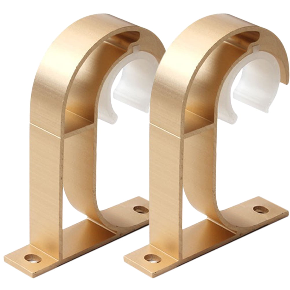 2 Pcs Curtain Rod Bracket Hook Curtain Hangers Curtain Rod Holders ...