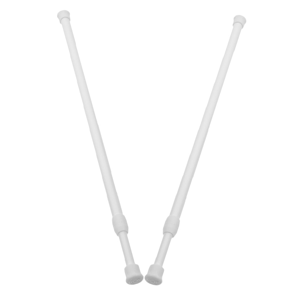 2 Pcs Curtain Rod Holder Tension Shower Extendable Rods Curtains for ...