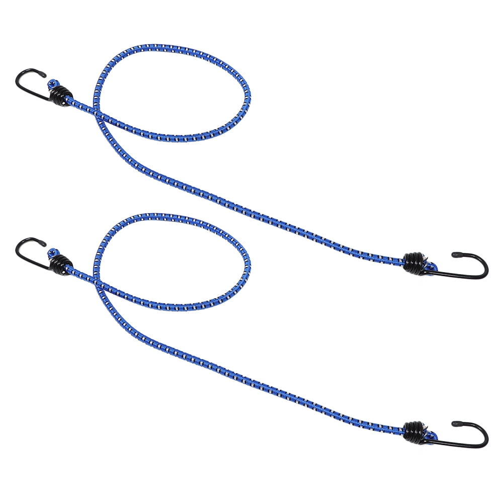 2 Pcs Curtain Rods for Windows Luggage Rope Elastic Cords Carabiner ...