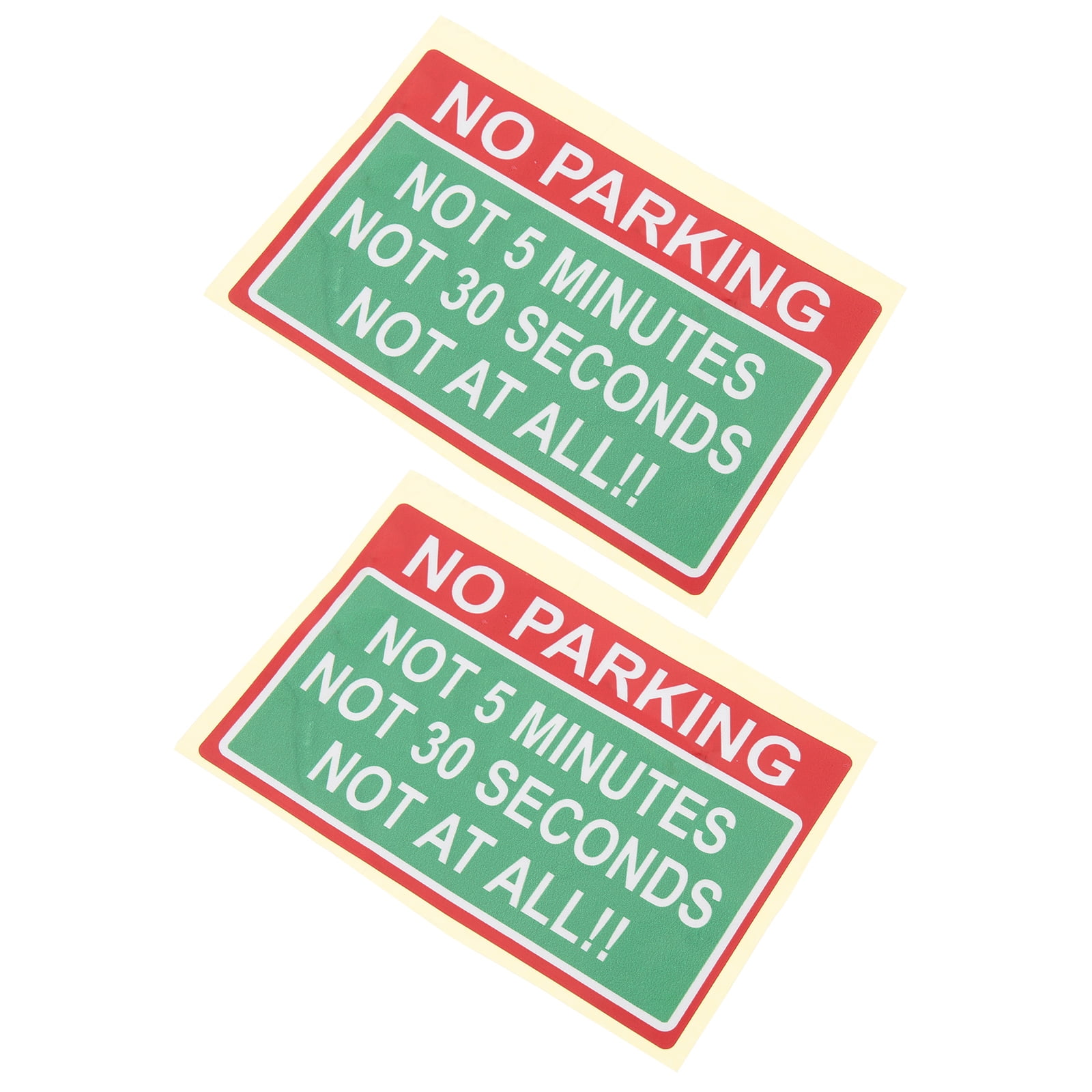 2 Pcs Custom Sign Here Stickers No Parking Garage Warning Signs Child ...